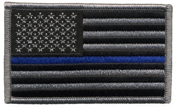 Thin Blue Line Flag Patch w/ Hook – Blue Line Innovations